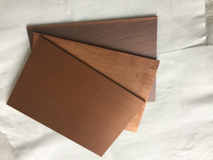 Rustproof Copper Facade Panels 3mm Thickness , Outside Wall Cladding Panels